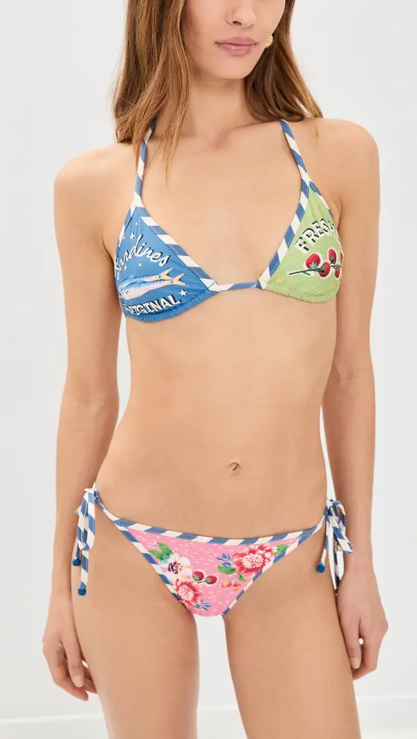 Agua Bendita Ludovica Reversible Triangle Bikini Top
