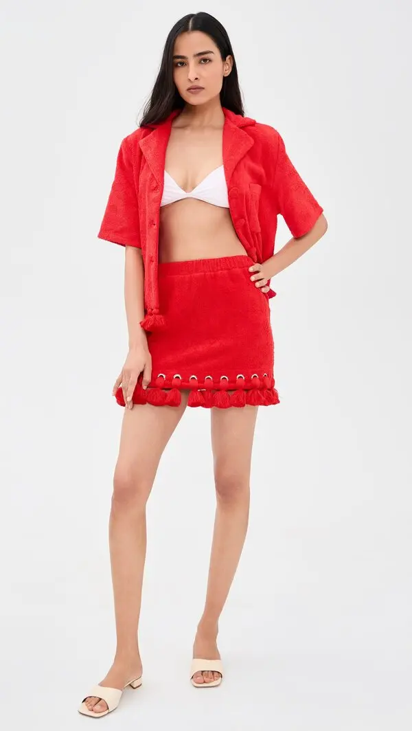 Cap D'antibes Georgia Terry Cloth Skirt