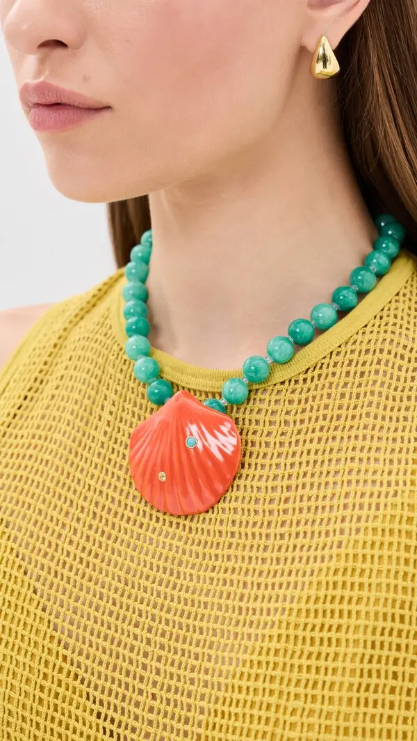 LIZZIE FORTUNATO Corfu Shell Necklace