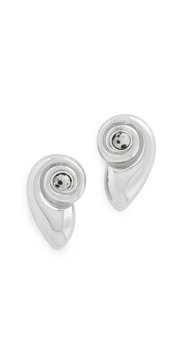 LUV AJ Palma Shell Studs - Silver