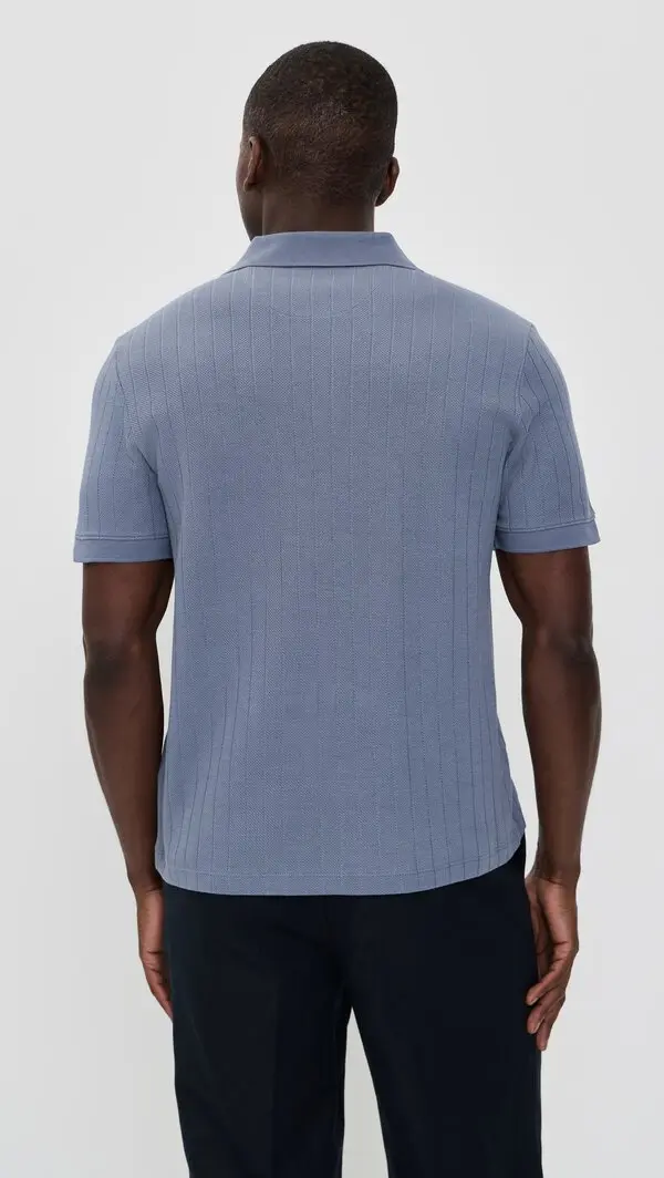 Vince Drop Needle Stripe Polo