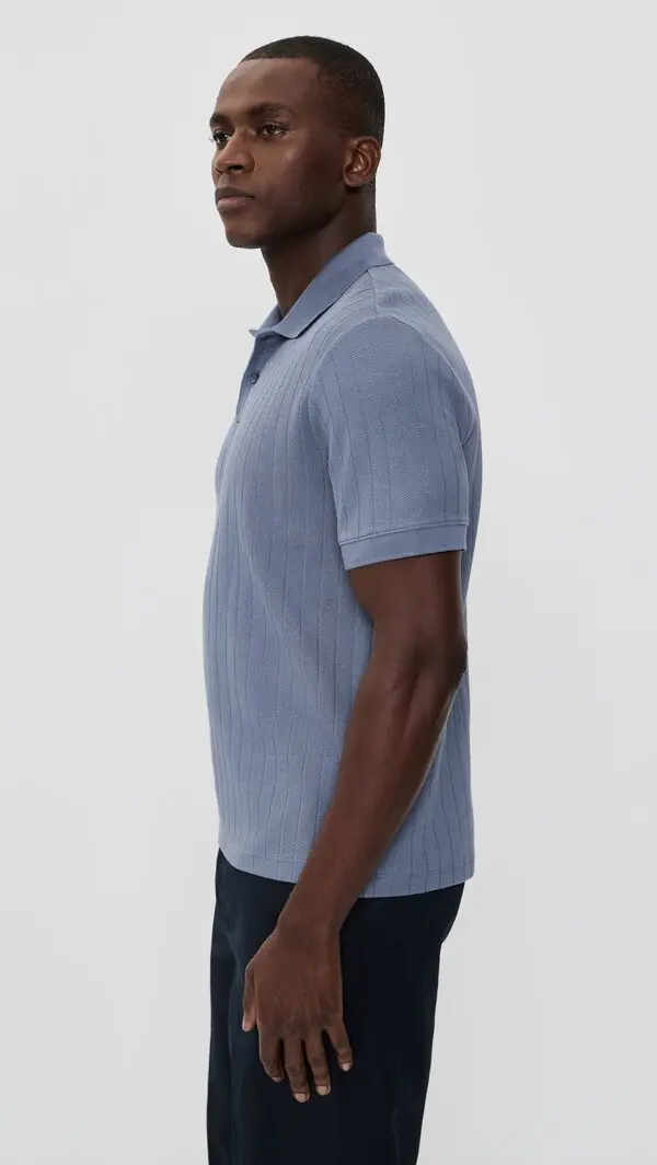 Vince Drop Needle Stripe Polo