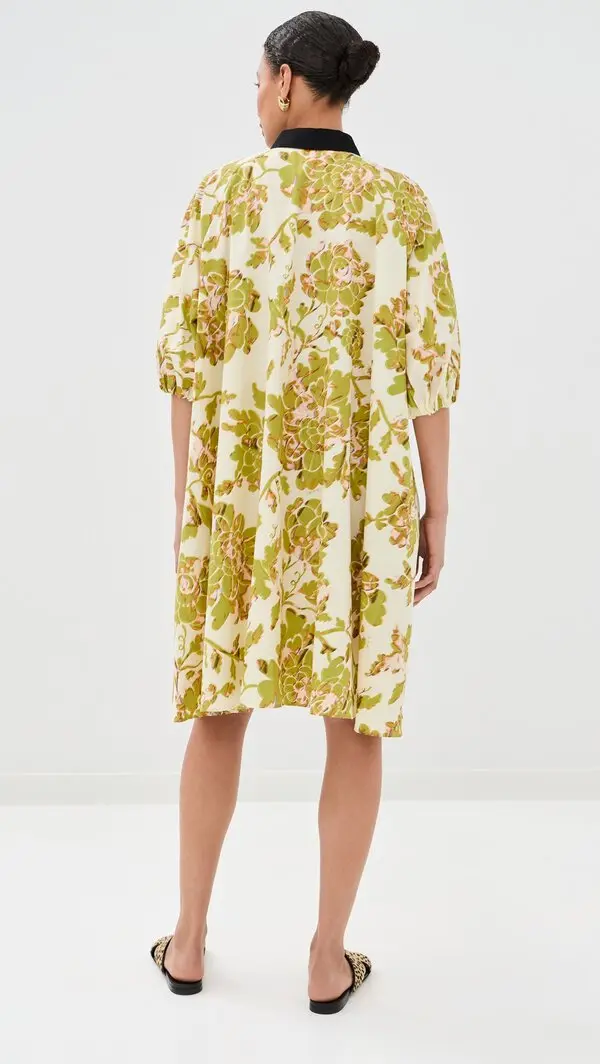 La DoubleJ Sunburst Cotton Poplin Dress