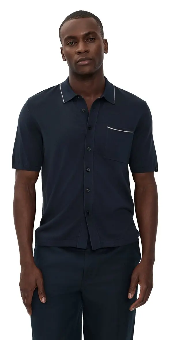 Rag & Bone Conrad Silk Blend Dalton Shirt