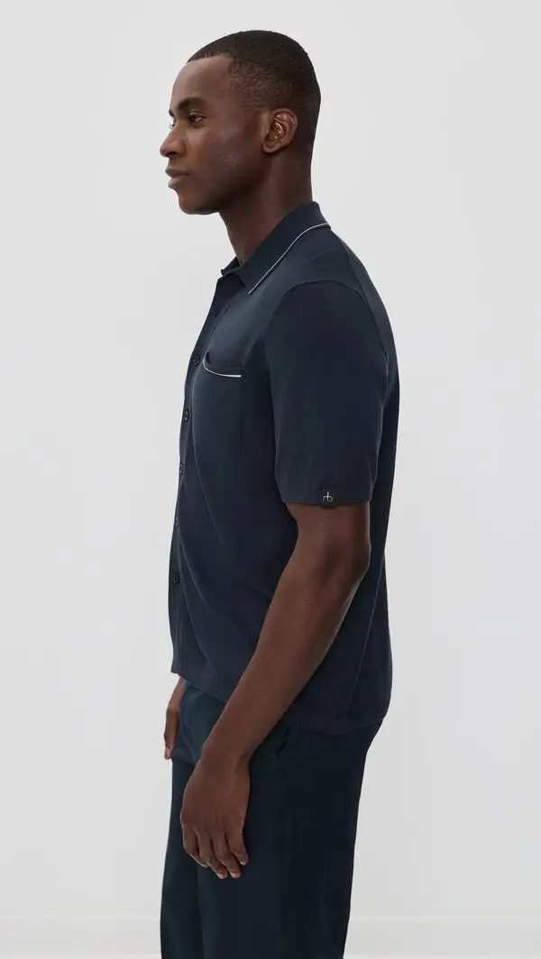 Rag & Bone Conrad Silk Blend Dalton Shirt
