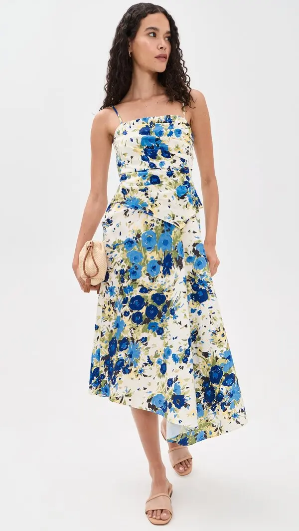 A.L.C. Peyton Floral Print Cotton Dress