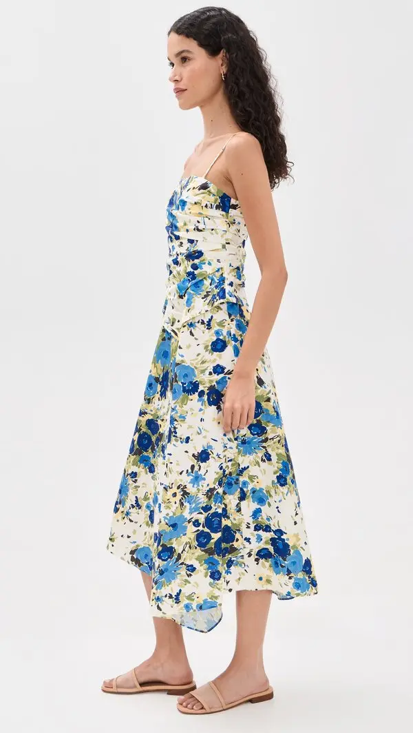 A.L.C. Peyton Floral Print Cotton Dress