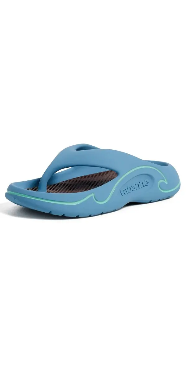 Rabanne 3d Flip Flops - Light Blue