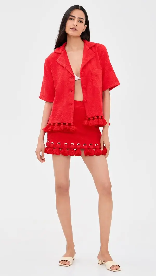 Cap D'antibes Antonia Terry Cloth Shirt