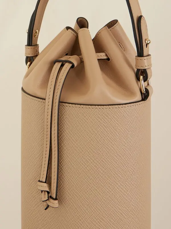 Smythson Grained Textured-leather Wine Tote