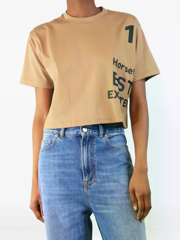 Burberry Horseferry Cropped T-shirt
