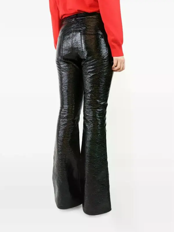 COURREGES Exposed Zip Flared Trousers