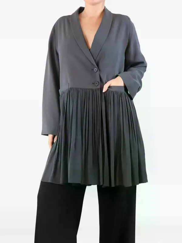 Nanette Lepore Pleated Longline Coat