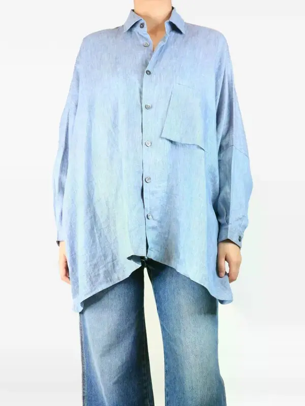 GUILD Asymmetric Chest-pocket Shirt
