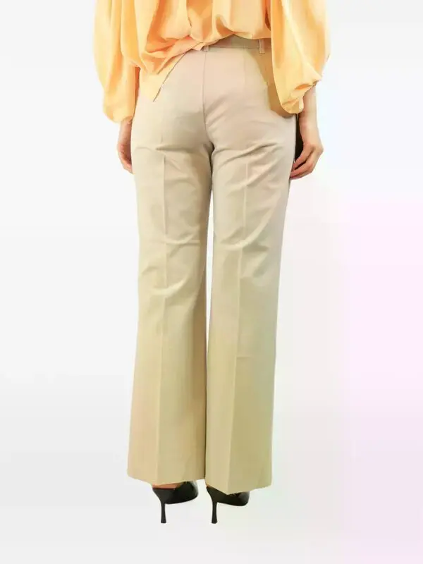 Max Mara Beige Tailored Straight-leg Trousers