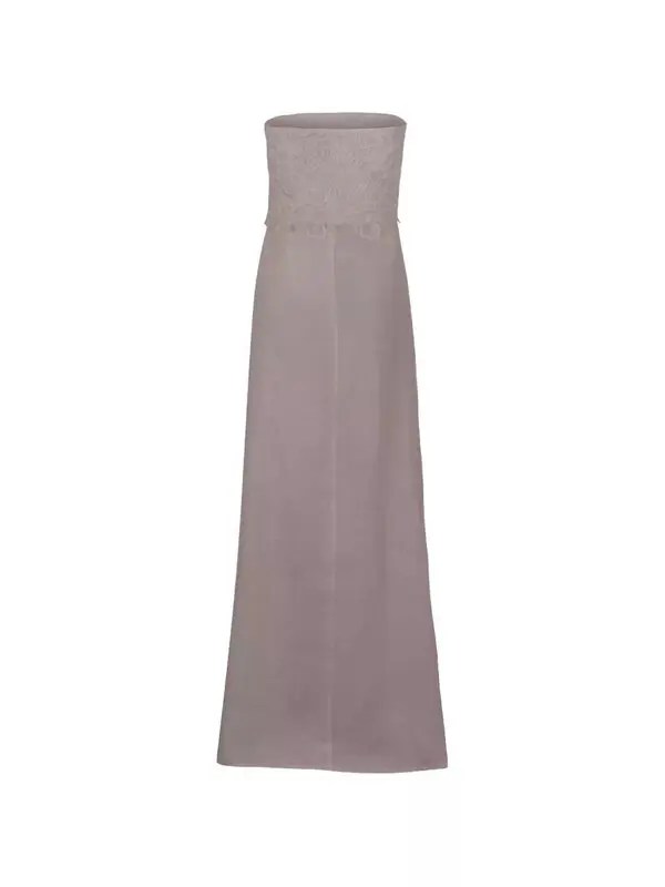 Ermanno Scervino Strapless Lace Panel Dress