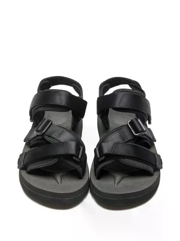 Suicoke Kisee Strappy Buckle Fastening Sandals - Black