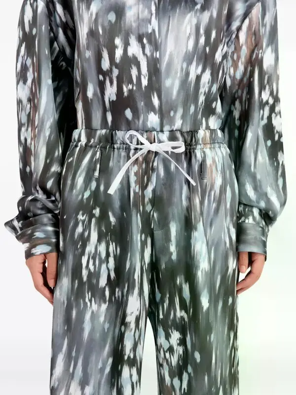 IRO PARIS Abstract Print Drawstring Trousers