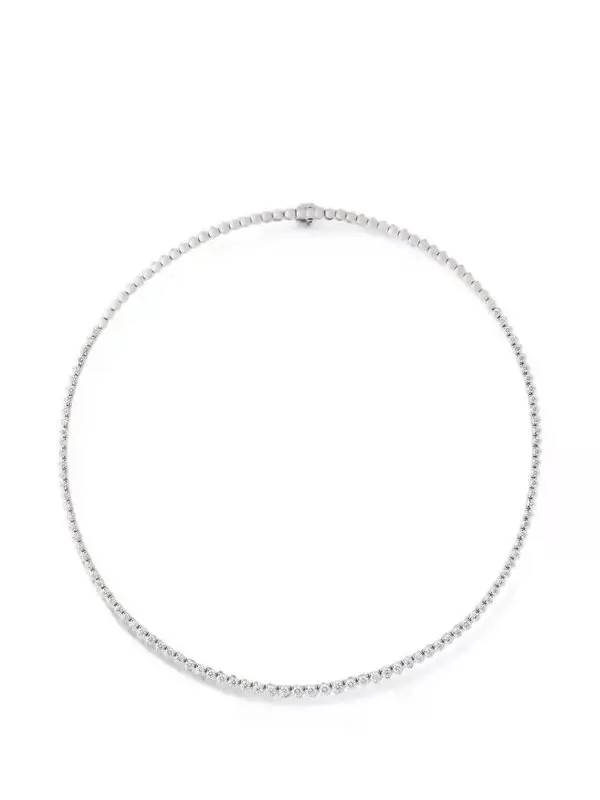 JEWELS AFICIONADO Riviera Diamond Necklace - Silver