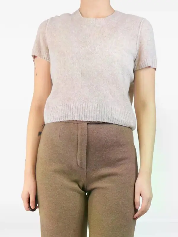JAMES PERSE Short-sleeved Knitted T-shirt - Neutrals