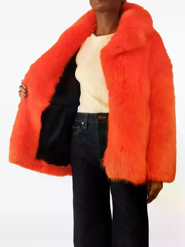 Diane Von Furstenberg Faux Fur Coat