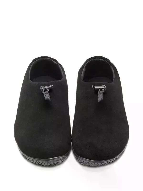 Suicoke Leather Slip-on Sneakers