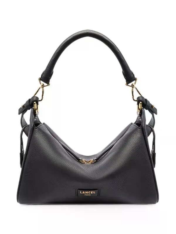 LANCEL Louison Grained Leather Shoulder Bag - Black