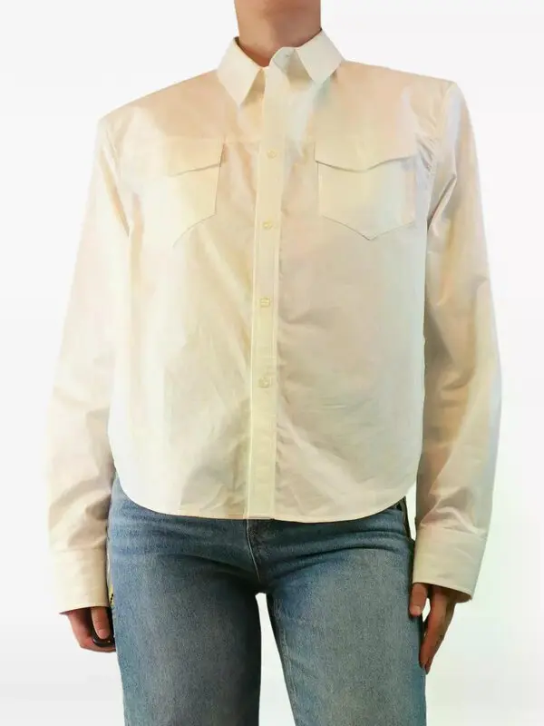 Wardrobe.NYC Classic Collar Shirt With Padded Shoulders