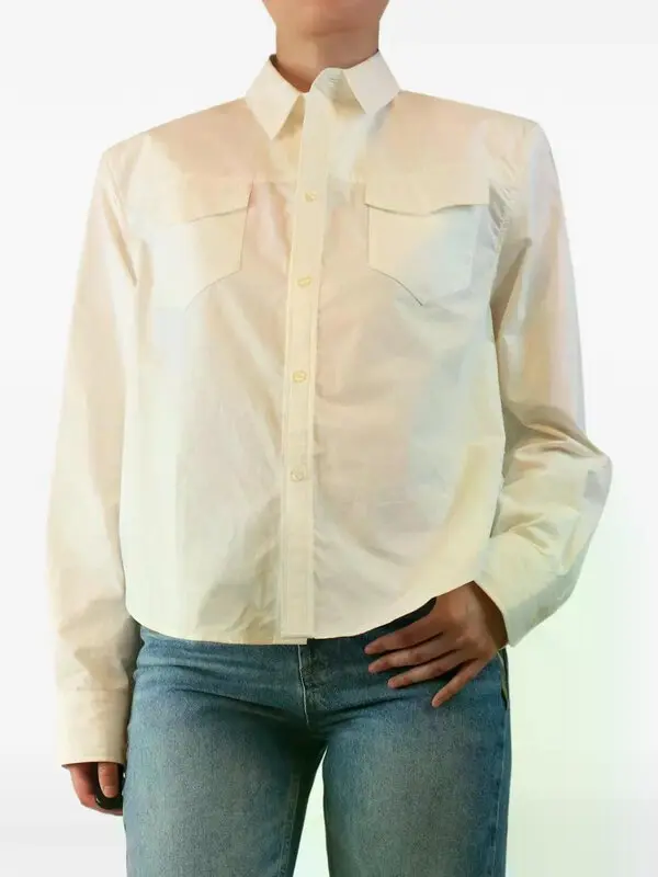 Wardrobe.NYC Classic Collar Shirt With Padded Shoulders