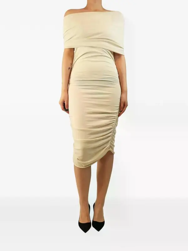 Khaite Aerica Off-shoulder Dress
