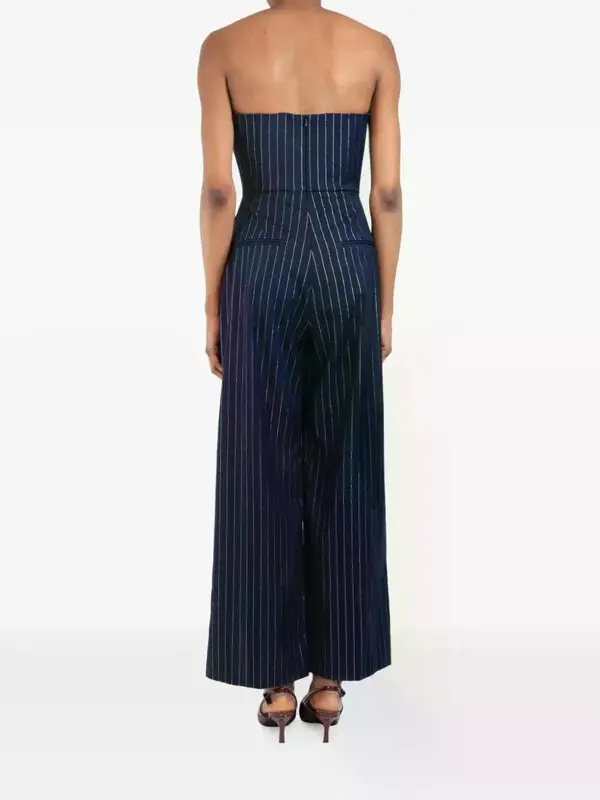 Alex Perry Strapless Pinstripe Jumpsuit