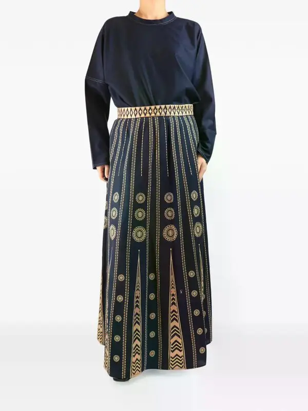 EMPORIO SIRENUSE Embroidered Maxi Skirt