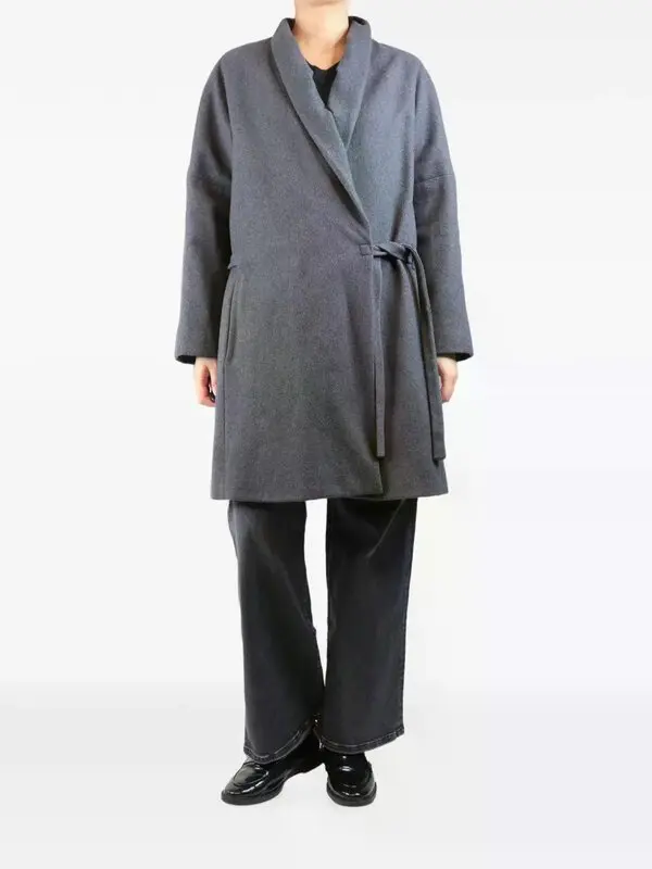 Dries Van Noten Shawl Collar Belted Coat