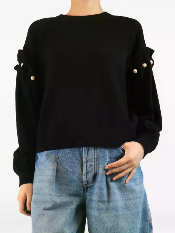 AKYN Yuki Pearl-embellished Sweater
