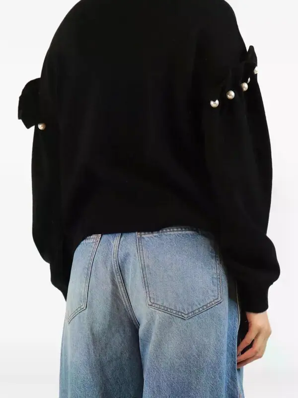 AKYN Yuki Pearl-embellished Sweater