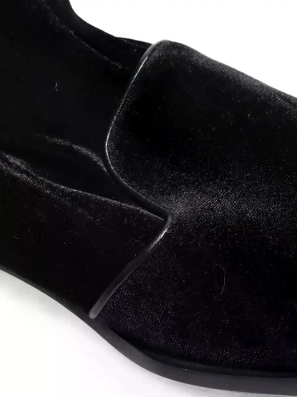 Giorgio Armani Velvet Ankle Boots