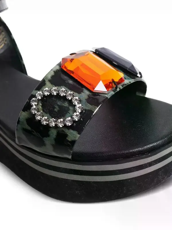 Clergerie Bejewelled Platform Sandals