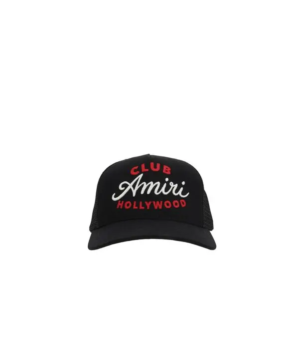 Amiri Embroidered Mesh Trucker Cap - Black