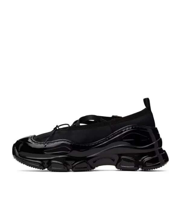 Simone Rocha Round Toe Paneled Ballerines