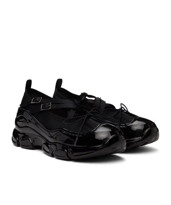 Simone Rocha Round Toe Paneled Ballerines