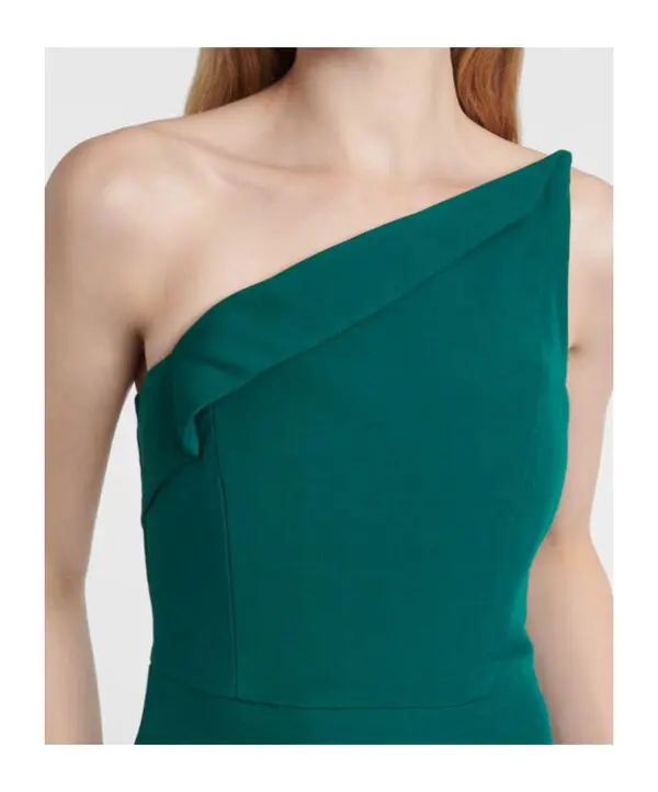 Roland Mouret One-shoulder Wool And Silk Corset Gown