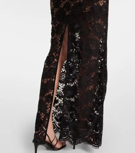 SELF-PORTRAIT Floral Lace Maxi Dress