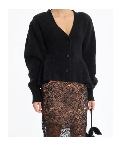 ROTATE BY BIRGER CHRISTENSEN Peplum-hem Cardigan