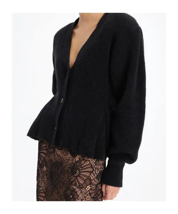 ROTATE BY BIRGER CHRISTENSEN Peplum-hem Cardigan