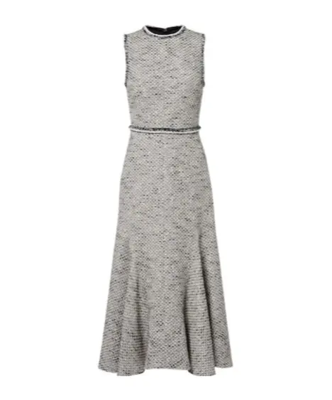 SAFIYAA LONDON Andrea Tweed Midi Dress
