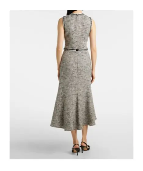SAFIYAA LONDON Andrea Tweed Midi Dress