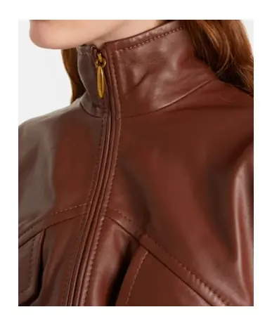 Zimmermann Luna Leather Bomber Jacket
