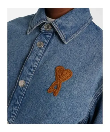 Ami Logo Denim Shirt