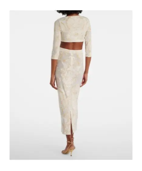 Roberto Cavalli Printed Midi Skirt