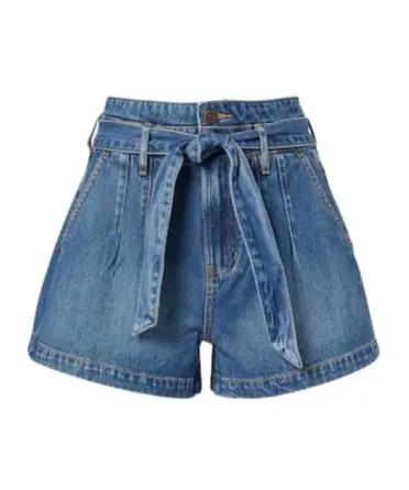Veronica Beard High-waisted Denim Shorts